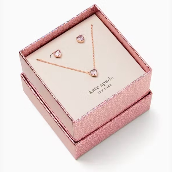 kate spade | Jewelry | Kate Spade Romantic Rocks Pendant And Stud Boxed ...